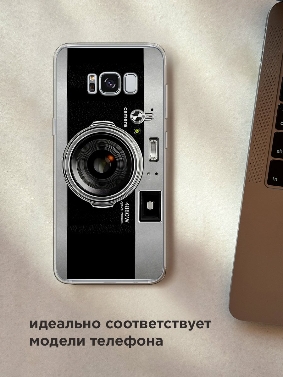 Чехол на Samsung Galaxy S8 / Самсунг Галакси С8 с принтом "Ретро камера" — фото 1