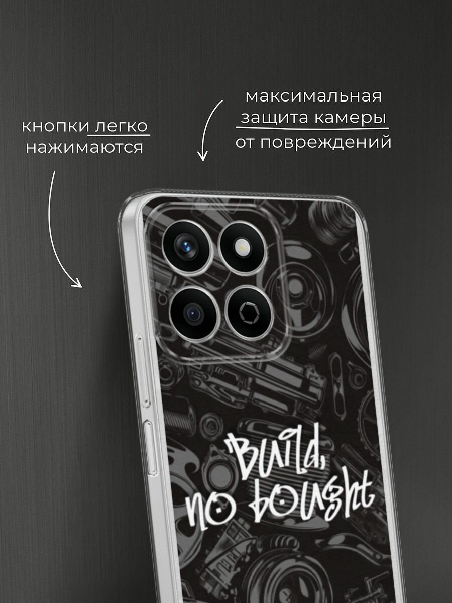 Силиконовый чехол на Honor X7c / Хонор X7c с принтом "Build no bought" — фото 1
