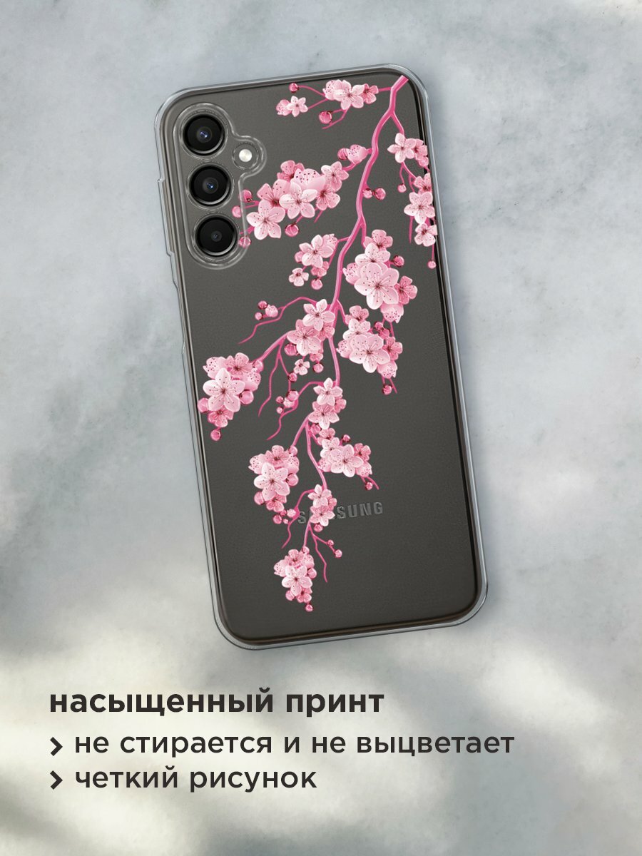 Чехол на Samsung Galaxy A24 / Самсунг Галакси A24 с принтом "Ветка сакуры 2" — фото 1
