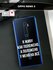 Чехол на Oppo Reno 2 / Оппо Рено 2 с принтом "Живу как положено", прозрачный