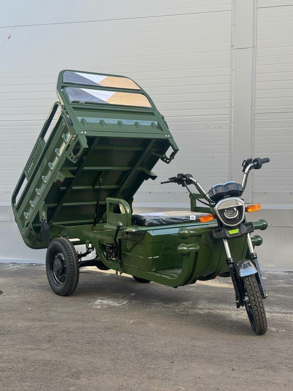 Грузовой электрический трицикл IKINGI CARGO C06 1500W (60V/45Ah) - Зелёный