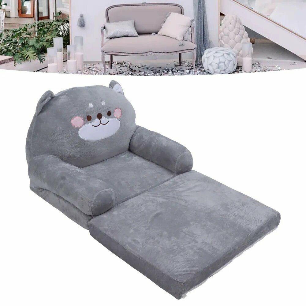 Кушетка 37х50х33 см, серый, белый