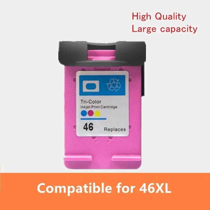 46XL Картридж Совместимый Для Принтеров Серий HP DeskJet 2520hc 2020hc 2025hc 2029 2529 4729