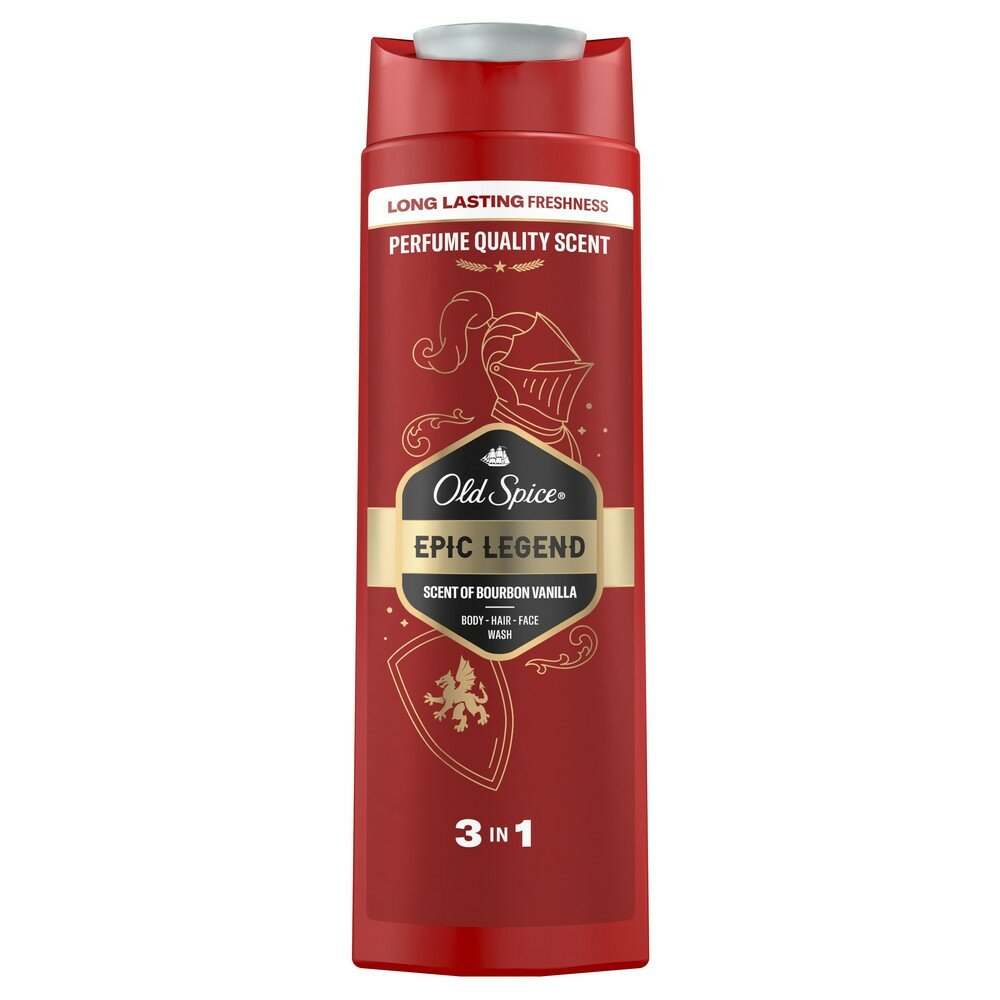 Old Spice Epic Legend 2в1 гель для душа 400 мл мужской аромат, бодрящий и стойкий