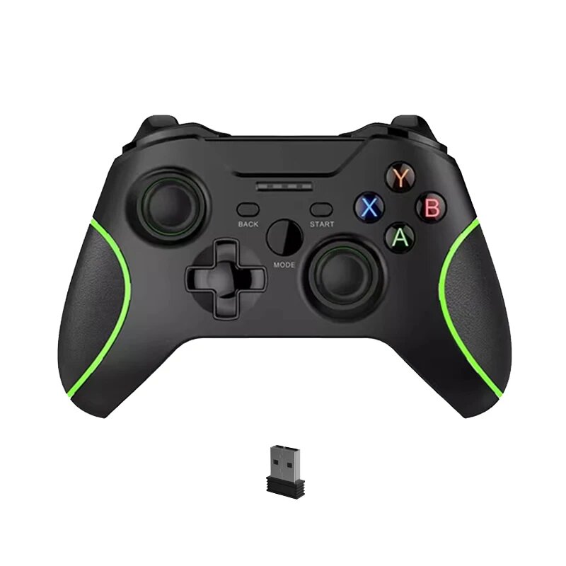 Геймпад беспроводной 2,4 ГГц с двойным Мотором для ПК, контроллер 2,4 ГГц, контроллер для ТВ-приставки, геймпад, паровой джойстик для Win7/8/10, 1pcs