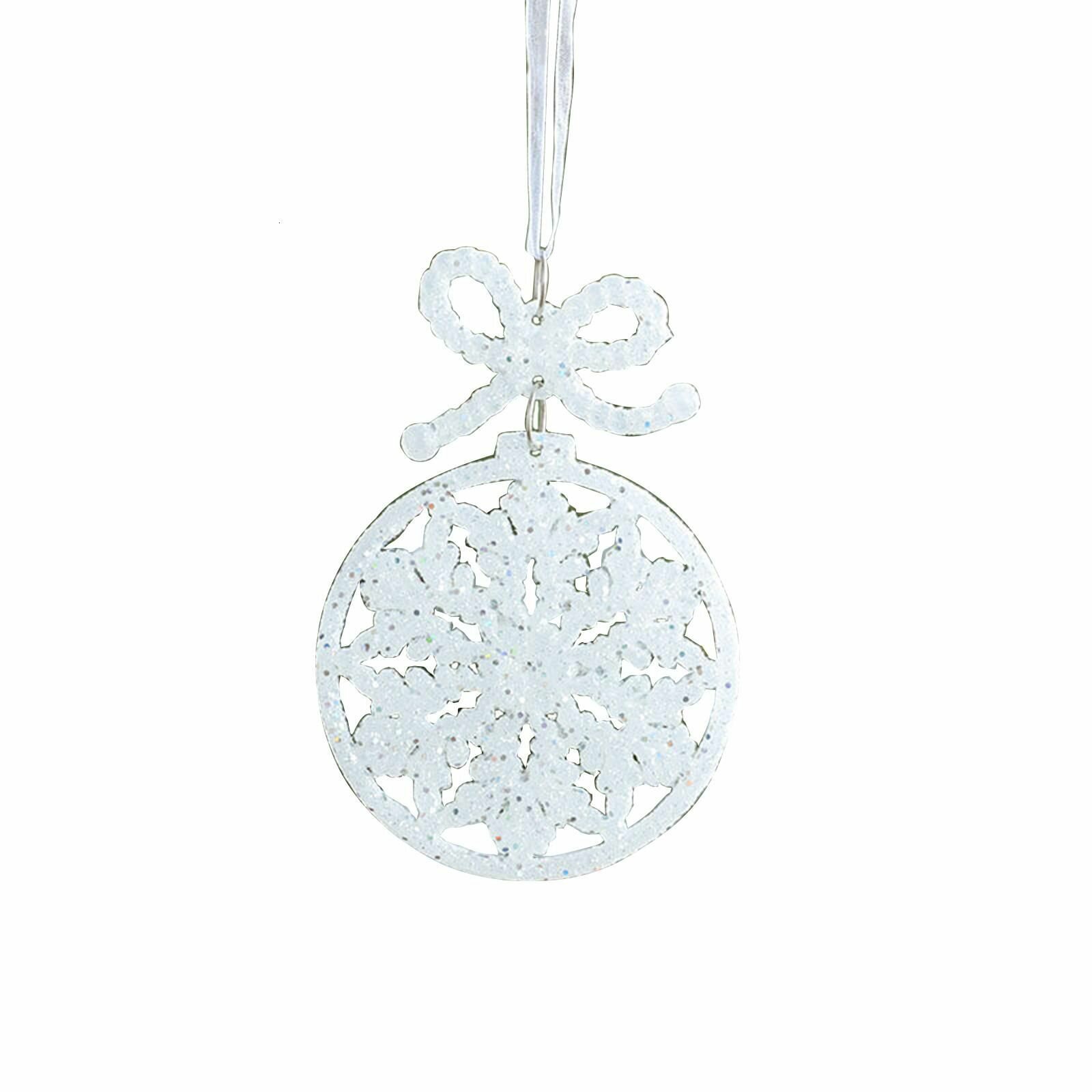 Рождество, Рождественские украшения из снежинок-Белые