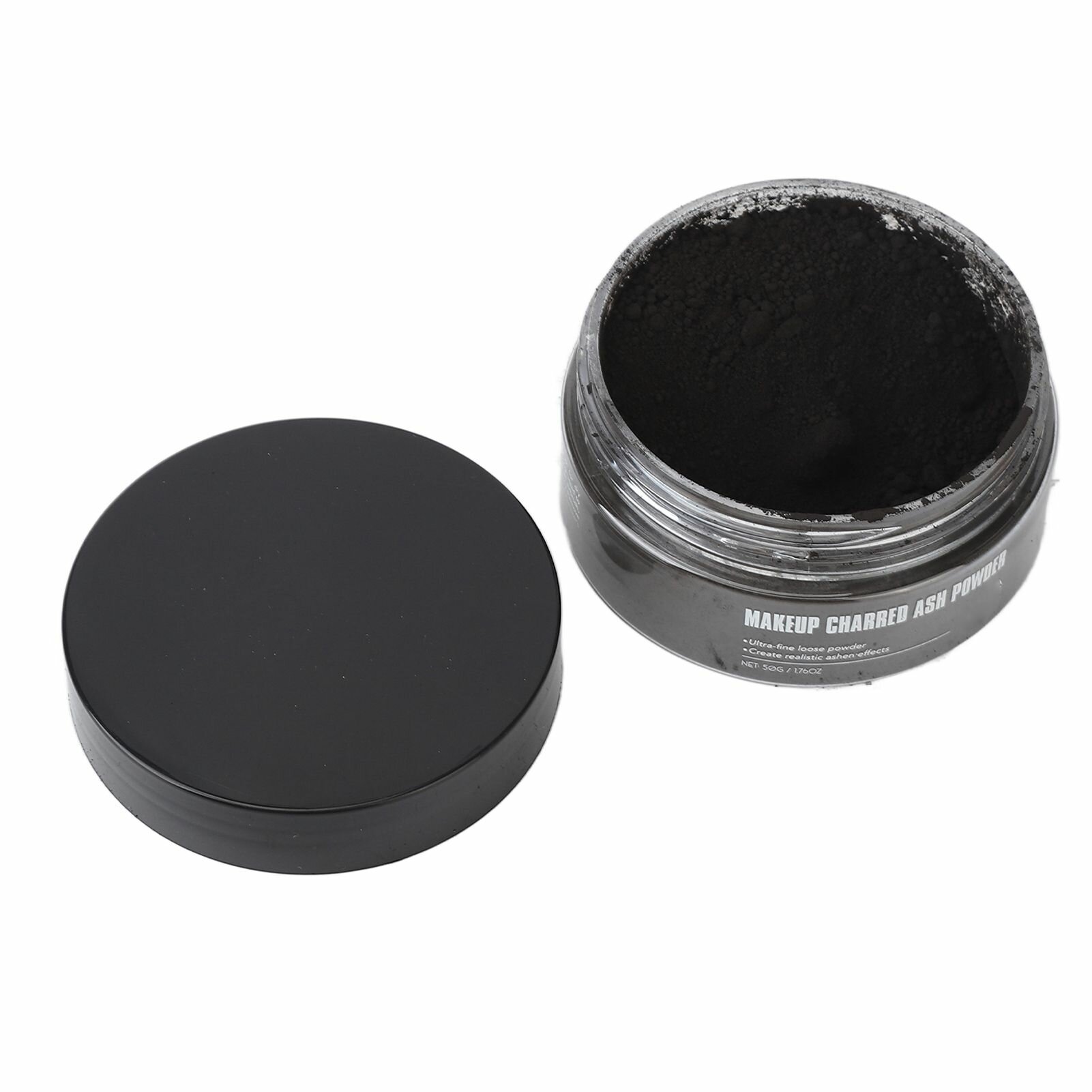 Пудра для спецэффектов грима грязь супер тонкая для рисования на теле в период Хэллоуин, представляющая собой угольный пепел черного цвета, объемом 50 г