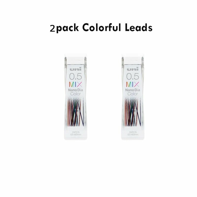 Uni 0.5 Mix Nano Dia Color, 2 упаковки цветных сменных стержней