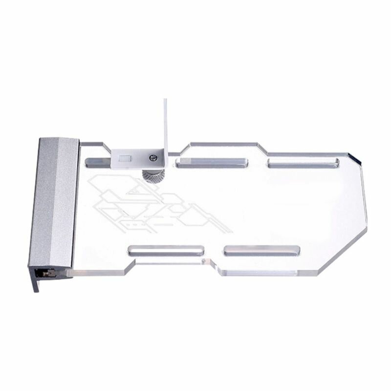 Акриловый держатель для видеокарты L10 с пористой поверхностью, регулировка положения по высоте, синхронизация ARGB Shinguang-серебристый