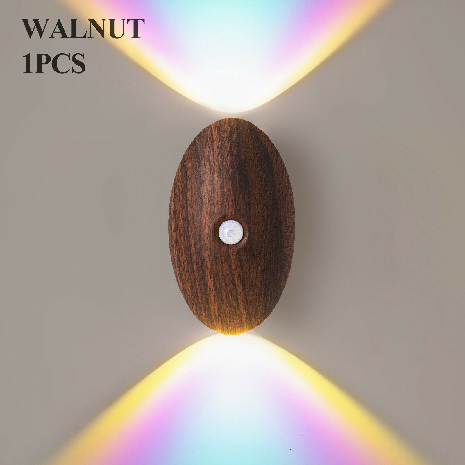 Индукционный настенный светильник, без проводов, без перфорации, лестничный настенный светильник, темно-коричневый