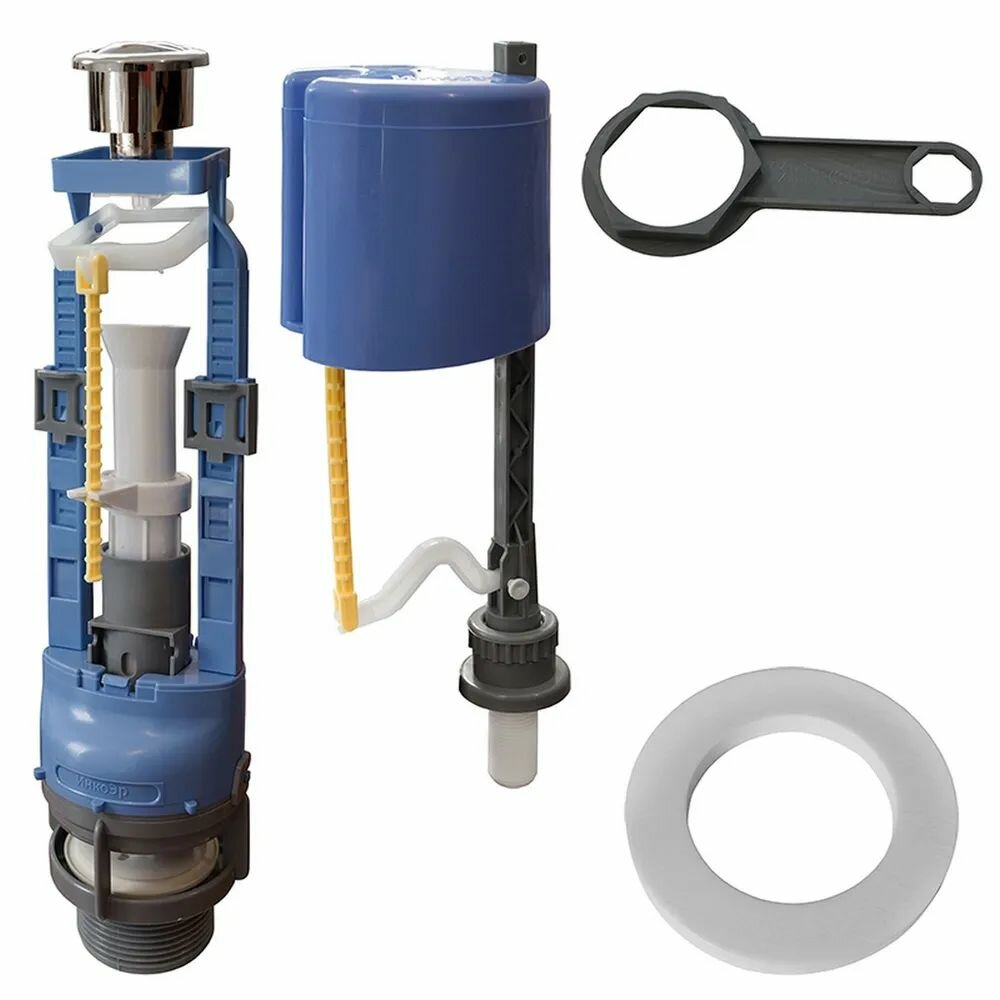 Арматура к смыв. бачку 2-х Кноп. DI хр. кн. ниж. подв унив колонка D40 (и-сб2м-нпрф-хх-ккрпс)