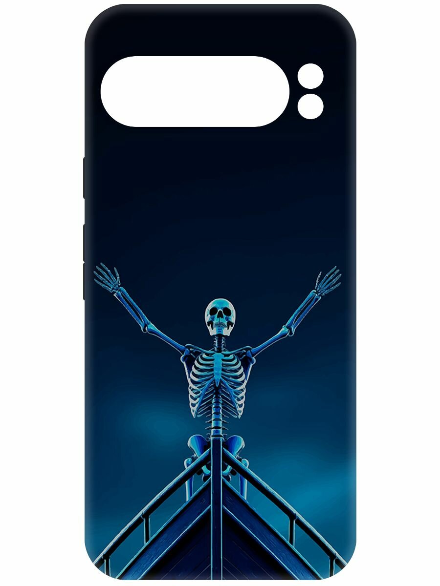 Чехол-накладка Krutoff Soft Case Титаник на дне для Google Pixel 9 Pro XL черный