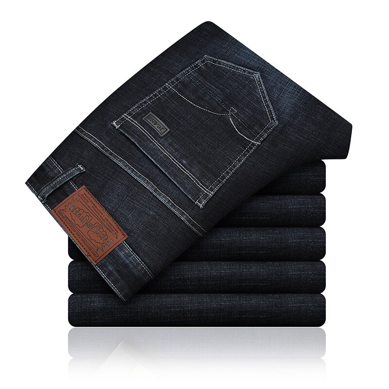 Мужские джинсы Чистый цвет / прямые B1, LI Mall талии_35