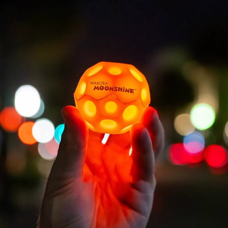 Fly Moon Ball Moonlight Edition Electric Orange Высокая упругость Светящаяся в темноте игрушка для взрослых и детей