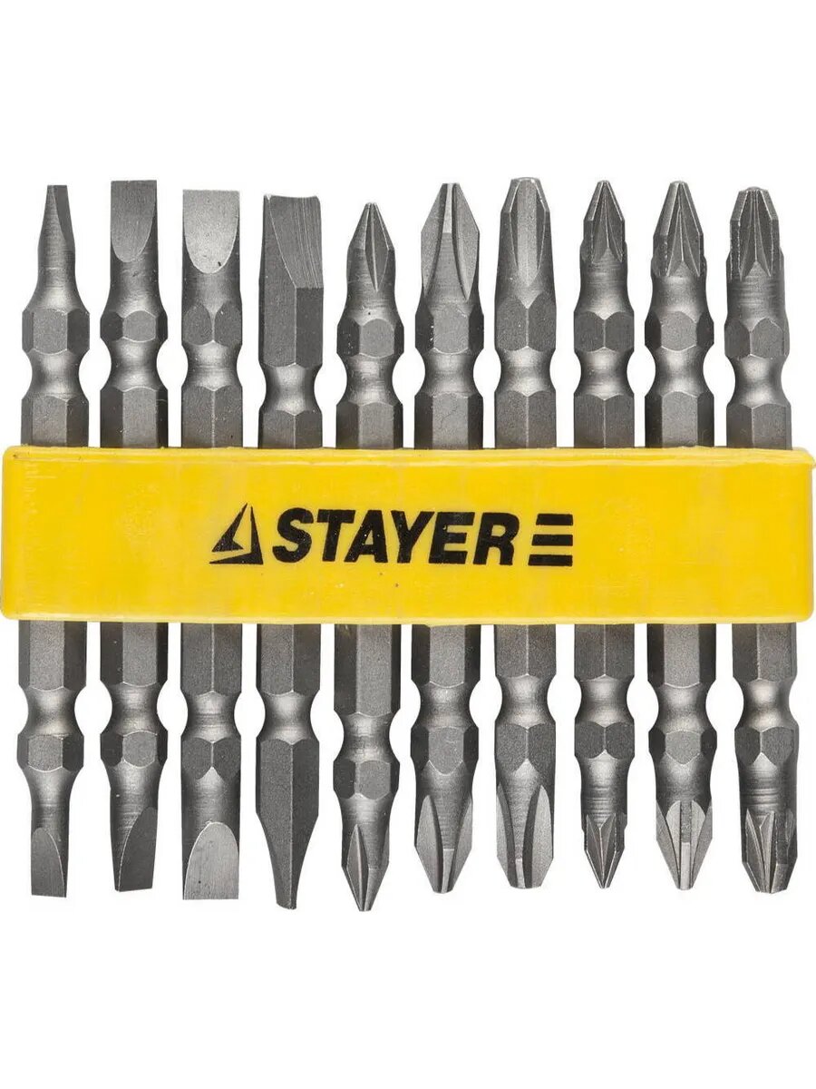 10 шт, набор двусторонних бит (2605-H10)