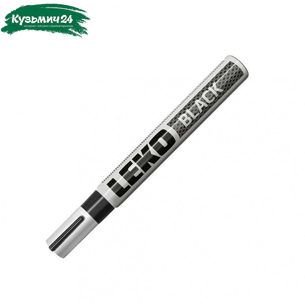 Маркер с нитроэмалью Lekon 4мм, быстросохнущий, водостойкий, черный