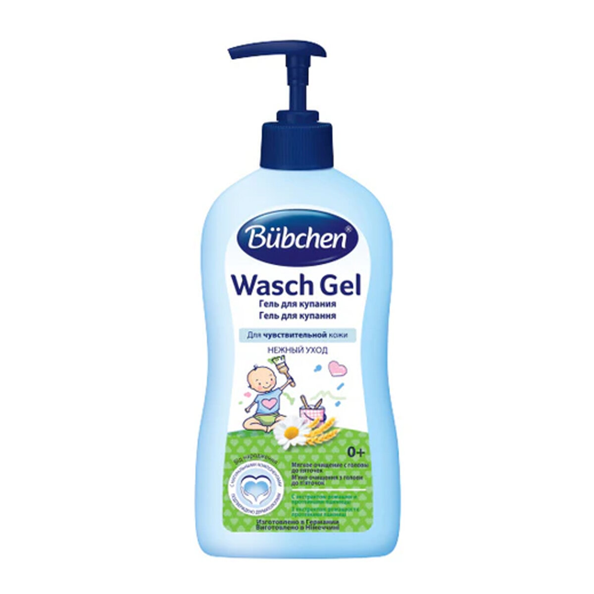 Детский гель для купания Bubchen Нежный уход Wasch Gel 400мл