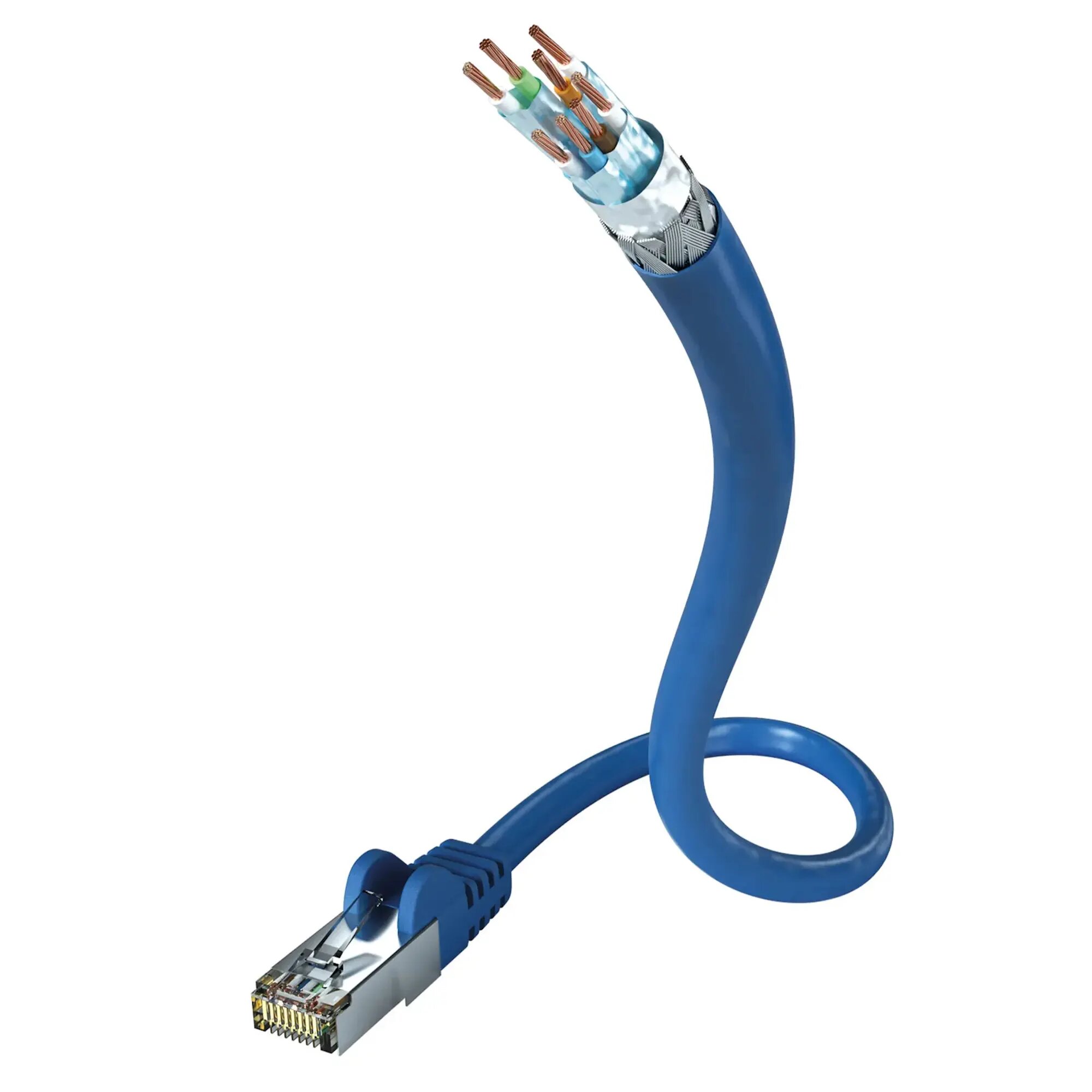 Profi CAT7 Ethernet Cable, 0.5 m, S-FTP, AWG 26, 009250005