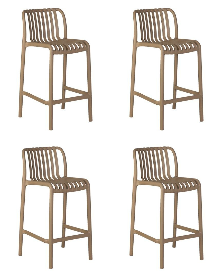 Стул полубарный DOBRIN Набор 4 шт Стул полубарный DOBRIN CHLOE, бежевый арт. LMZL-PP777-1-N_P-GR-03