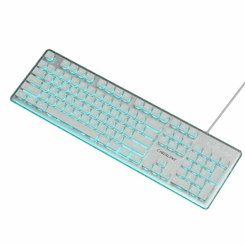 Cyberlynx IP104 мембранная клавиатура белая, White
