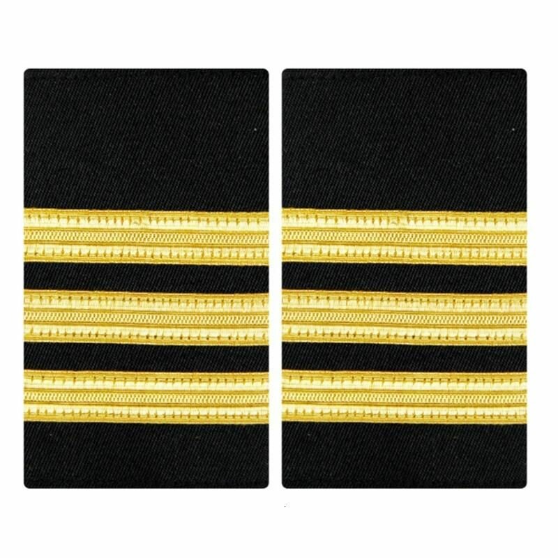 Капитанские погоны с золотыми полосами, Стиль 2