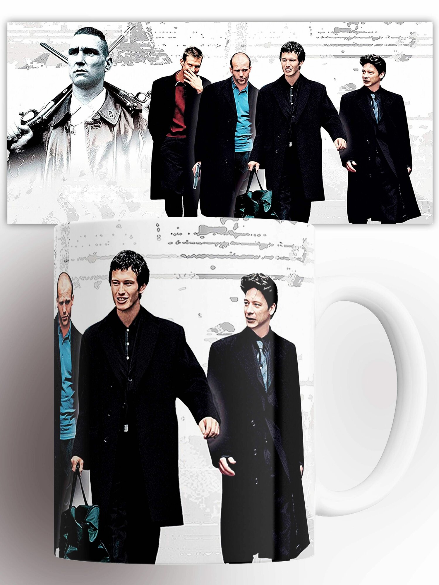 Кружка Карты, деньги, два ствола Гай Ричи Lock, Stock and Two Smoking Barrels фильм принт 330 мл