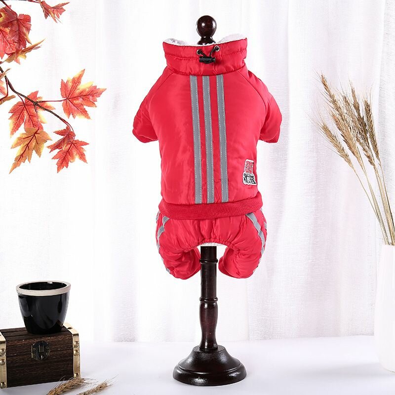 Limpopo shop, одежда для собак, комбинезон зимний для мальчика и девочки, для мелких средних и крупных пород животных, костюм , синий, размер S (20 см)