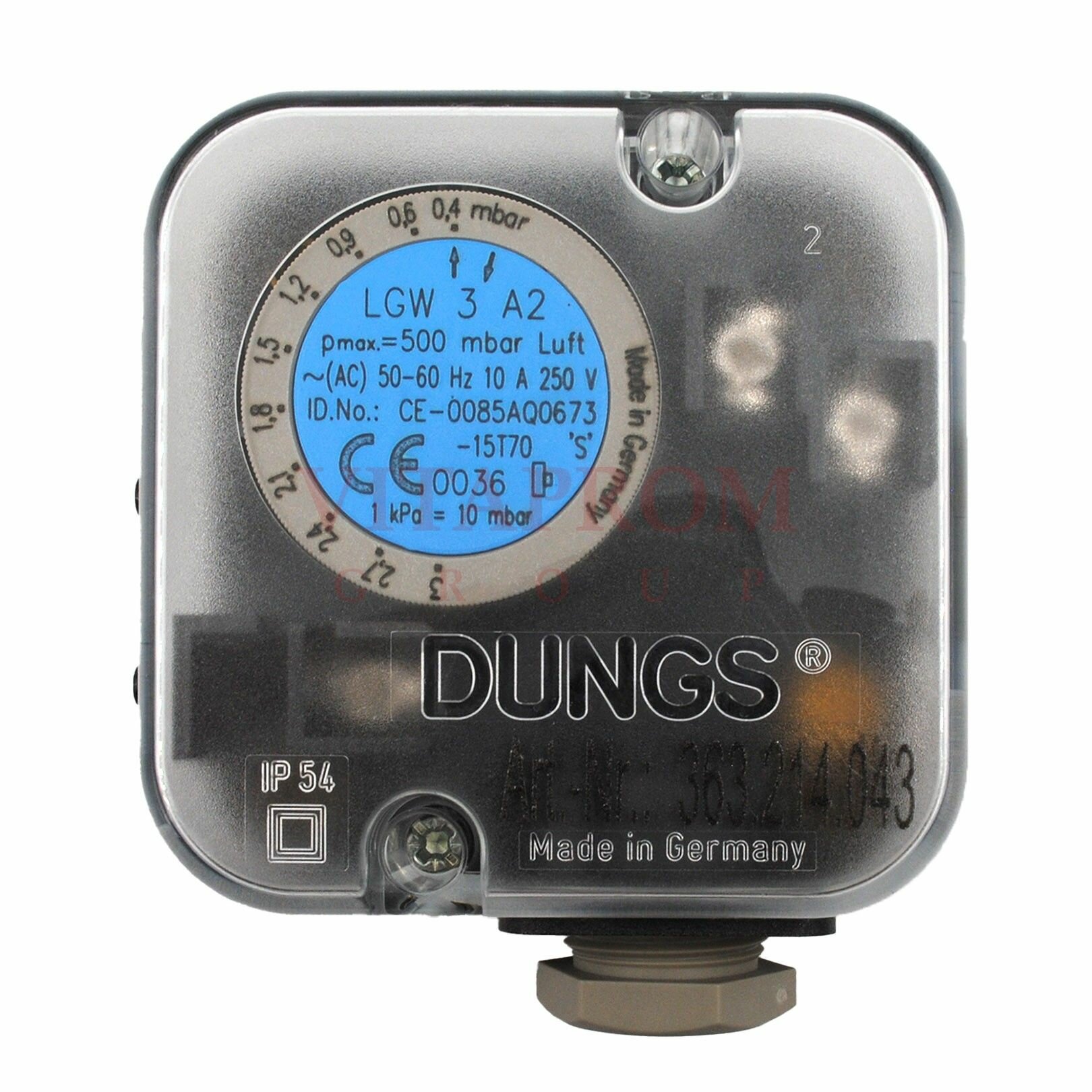 Датчик-реле давления Dungs LGW3A2 107409