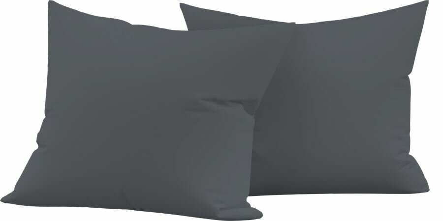 Набор наволочек HOMECLUB 50x70см, поплин, серый Арт. HCP/P5070/Д1 (Россия) 2шт