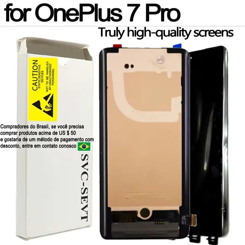 ЖК-дисплей для OnePlus 7 Pro 6.67" Black No frame