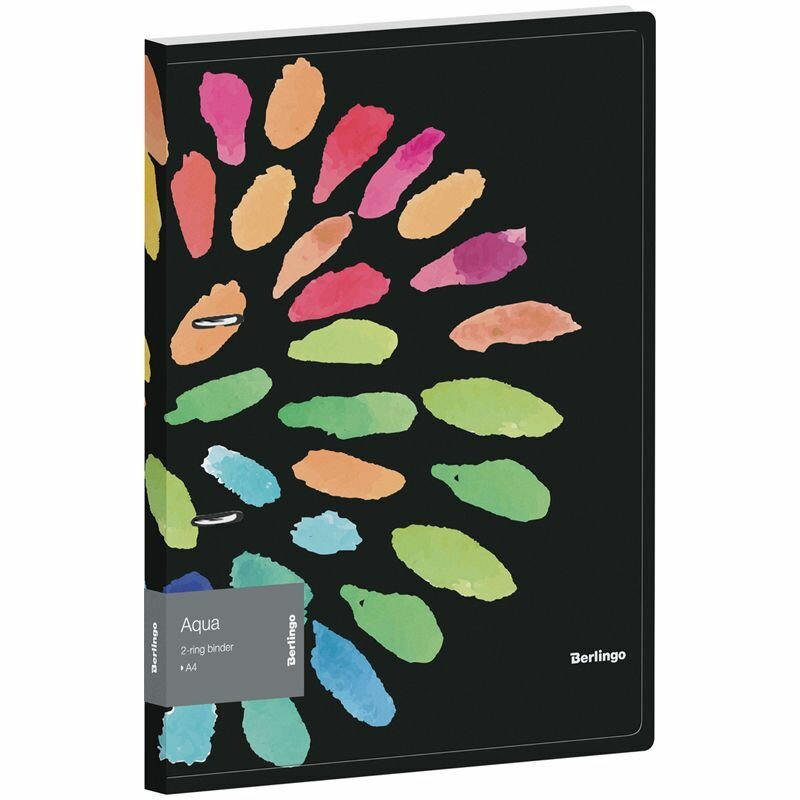 Папка на 2-х кольцах Aqua пласт. А4 24мм Berlingo