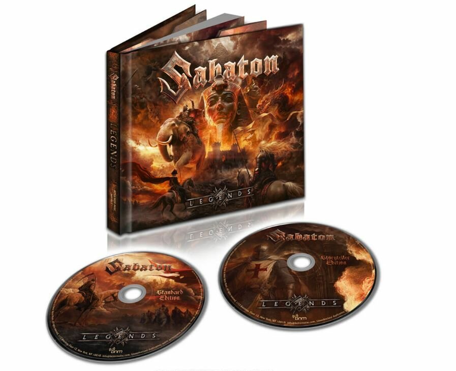 Фирменное издание SABATON - Legends Storyteller Edition - Digibook 2-CD