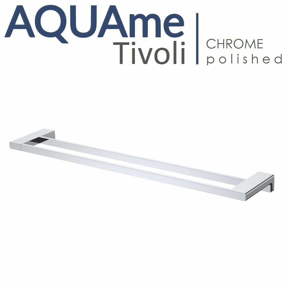 Держатель для полотенца двойной AQUAme Tivoli полированный хром AQM7304CR