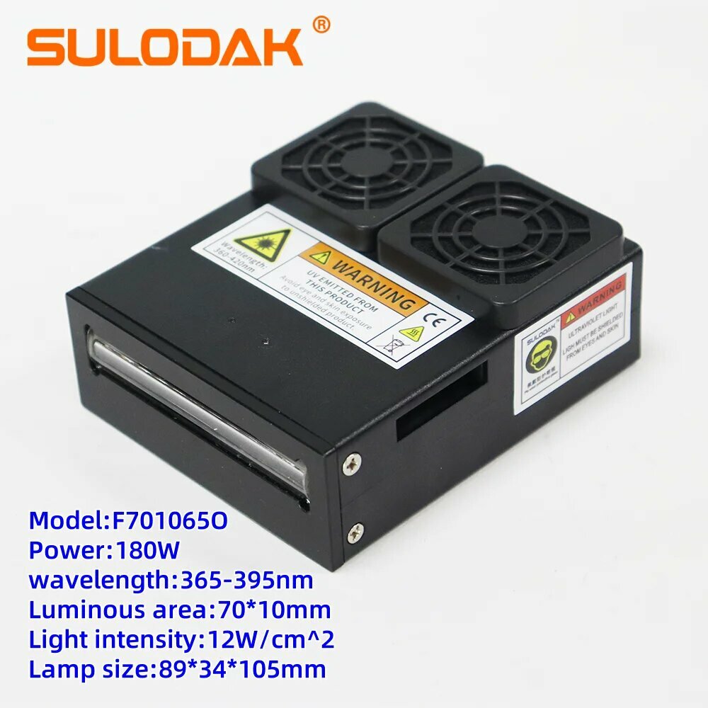 УФ-лампа отверждения SULODAK F701065O, 180W, 365-395nm