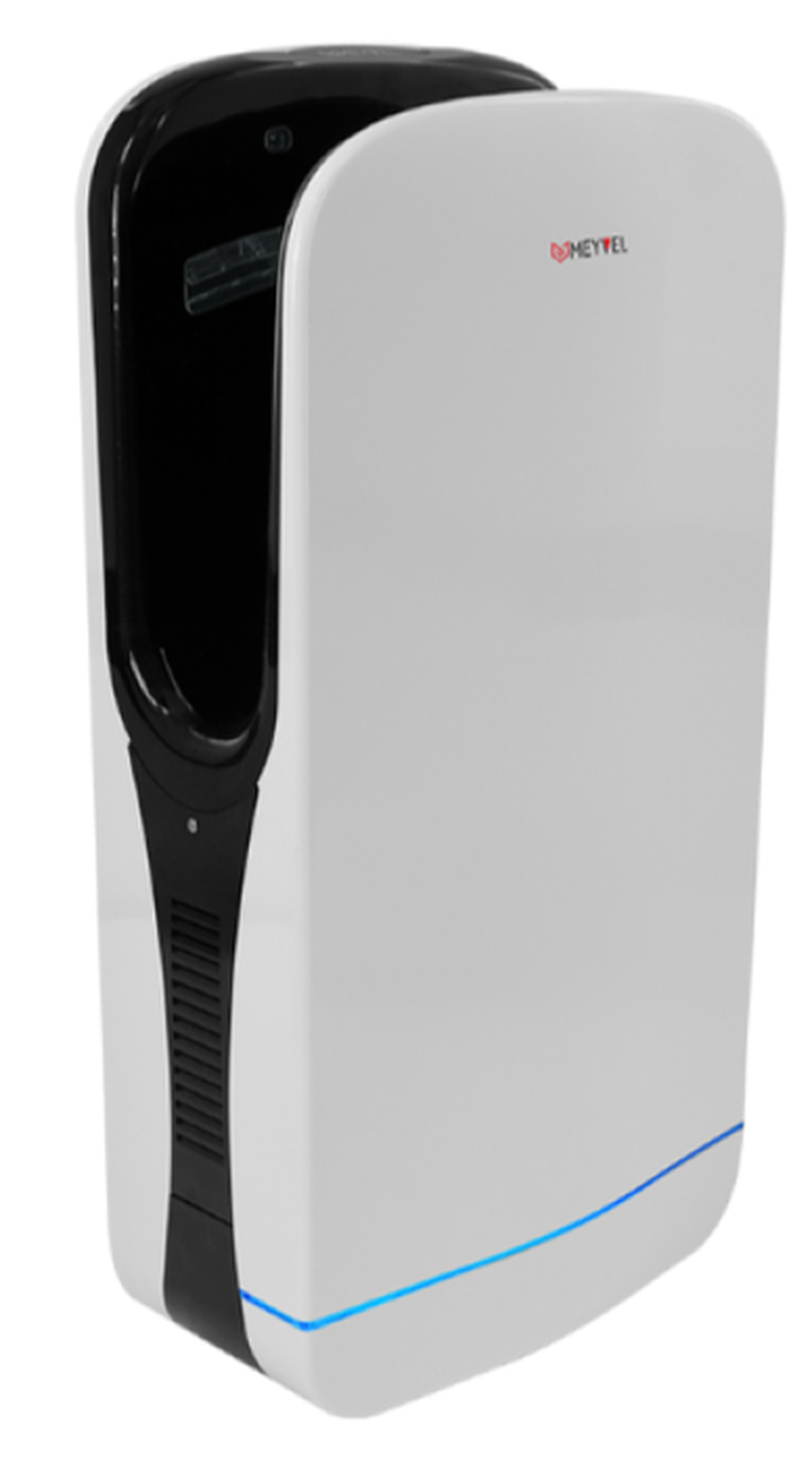 Сушилка для рук Meyvel MH10-1800P1, настенная, пластик, белая
