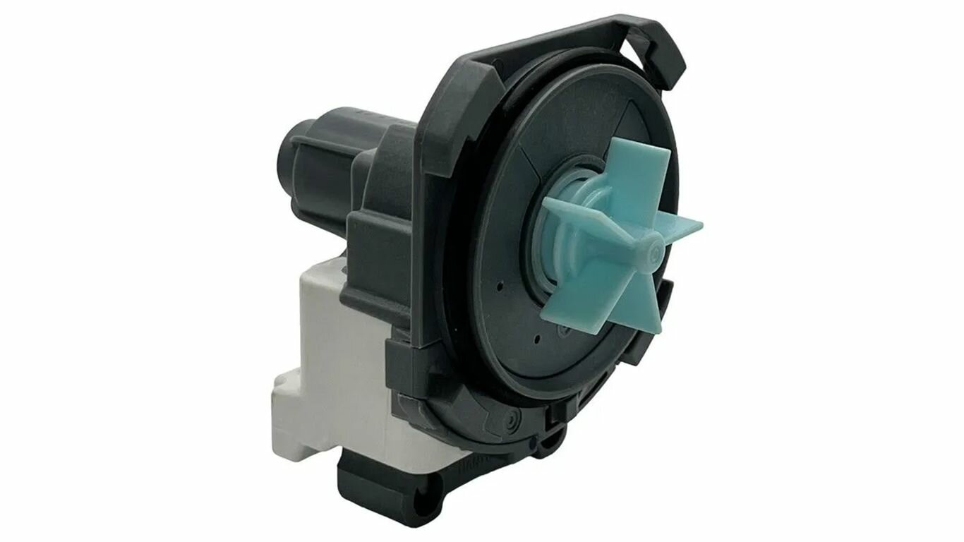 Насос сливной для посудомоечной машины Hanyu B12-6A01 9019839 (30W, 220-240V 50Hz 0,3A 10minOn 30minOFF, на 4 защелках)