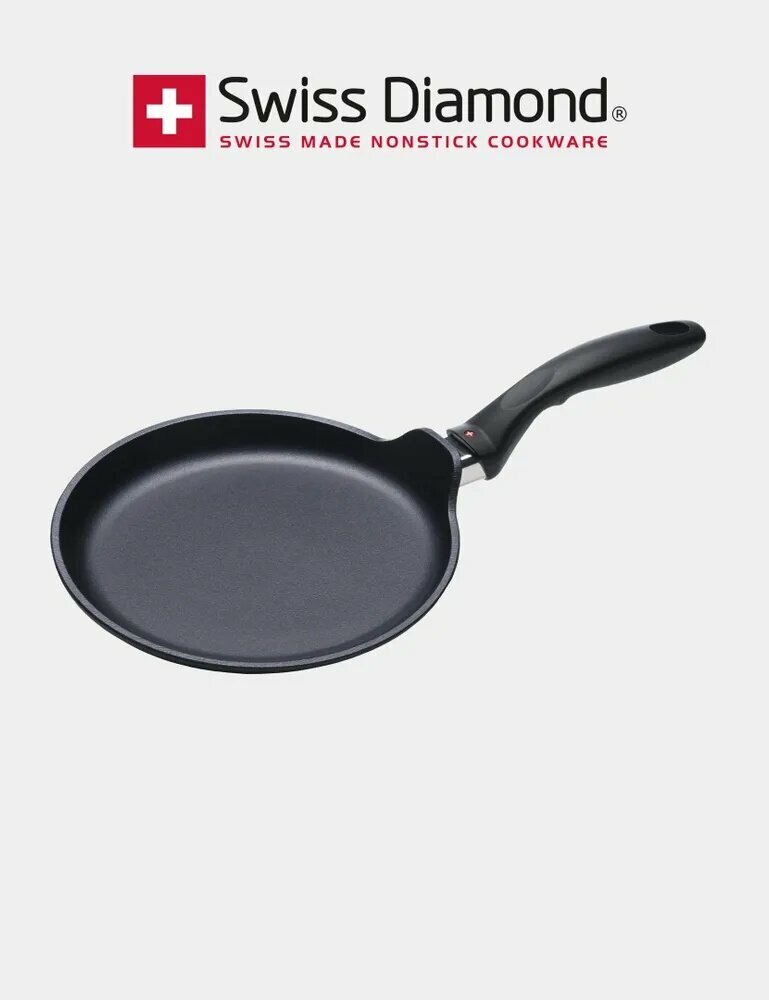 Swiss Diamond Сковорода для блинов Сковорода блинная, 24 см, без крышки, с фиксированной ручкой