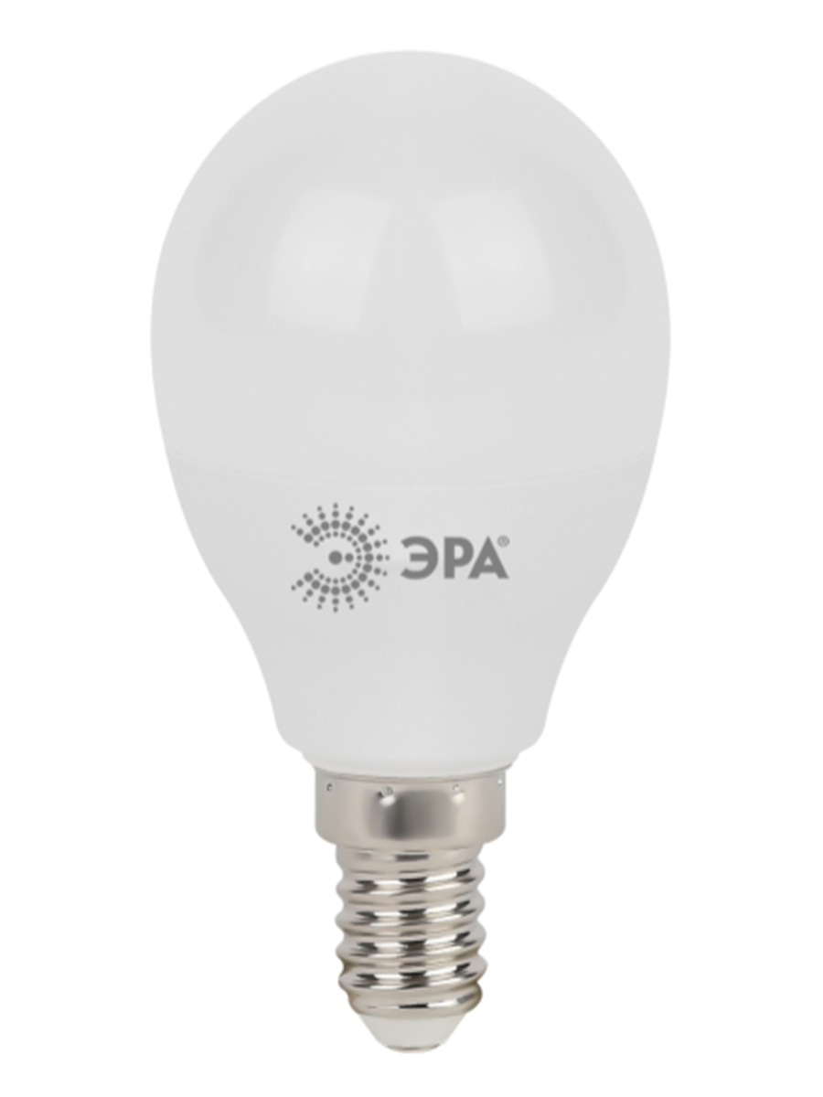 Лампочка светодиодная ЭРА 11Вт, 880Лм, 4000К, E14, P45, нейтральный белый свет, шар