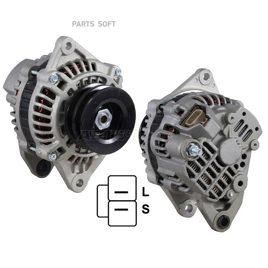 Генератор MAZDA MPV LV 2.5TD 90-99 WLT 12V 80A от официального дистрибьютора, SAT, артикул ST850046