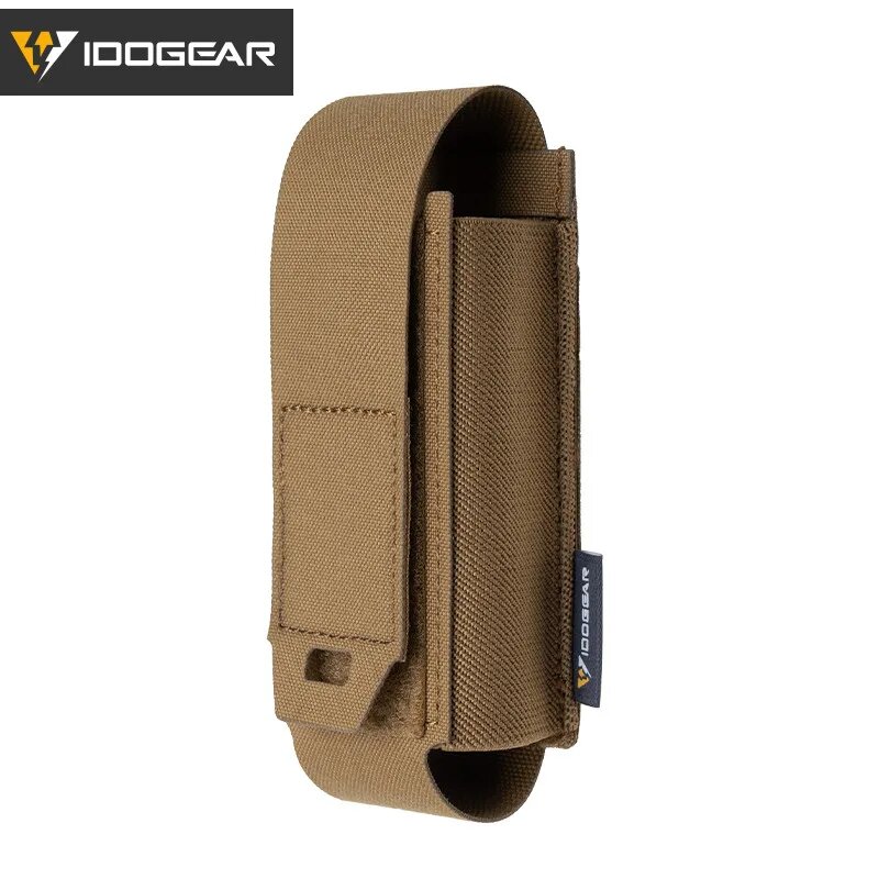 Тактический подсумок IDOGEAR 500D Nylon для фонаря и магазина Coyote Brown