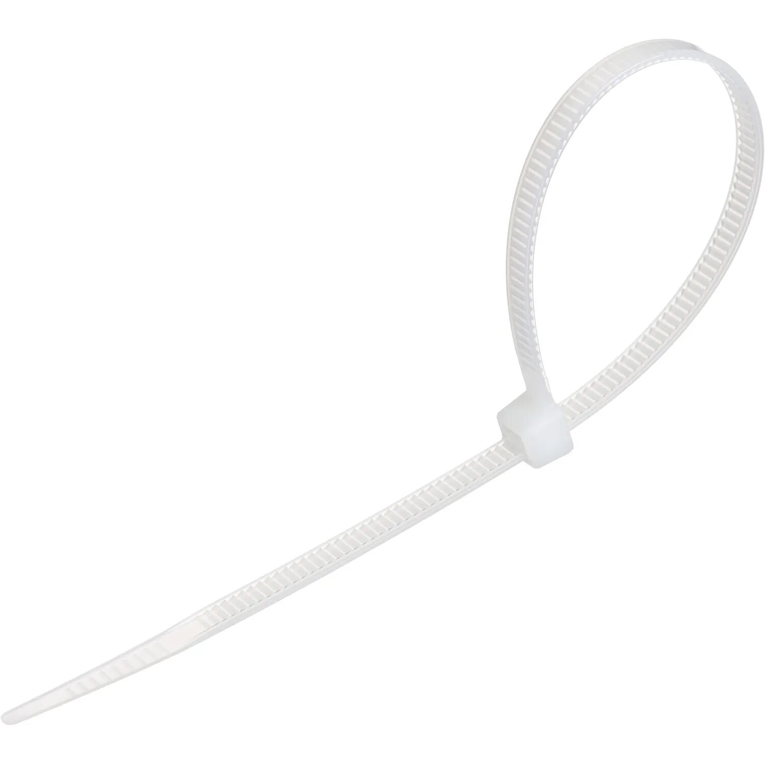 Стяжка (хомут) 200 мм x 4.5 мм, Bigtech BT-CT-200-45-W, нейлон, бел,100 шт/уп