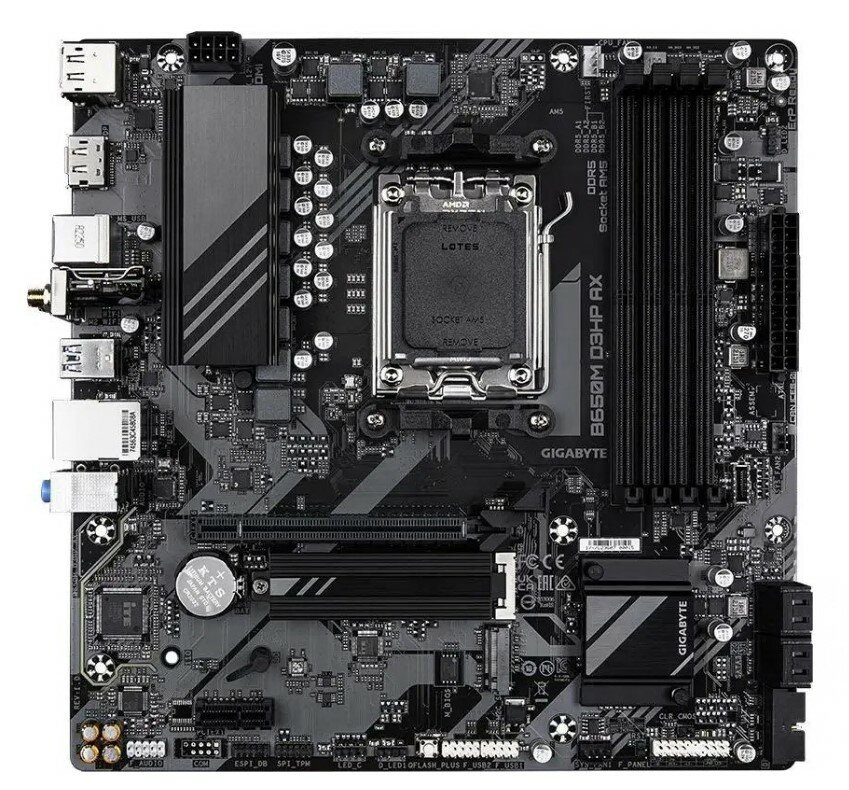 Материнская плата AMD B650 SAM5 ATX B650M D3HP AX 1.3 GIGABYTE
