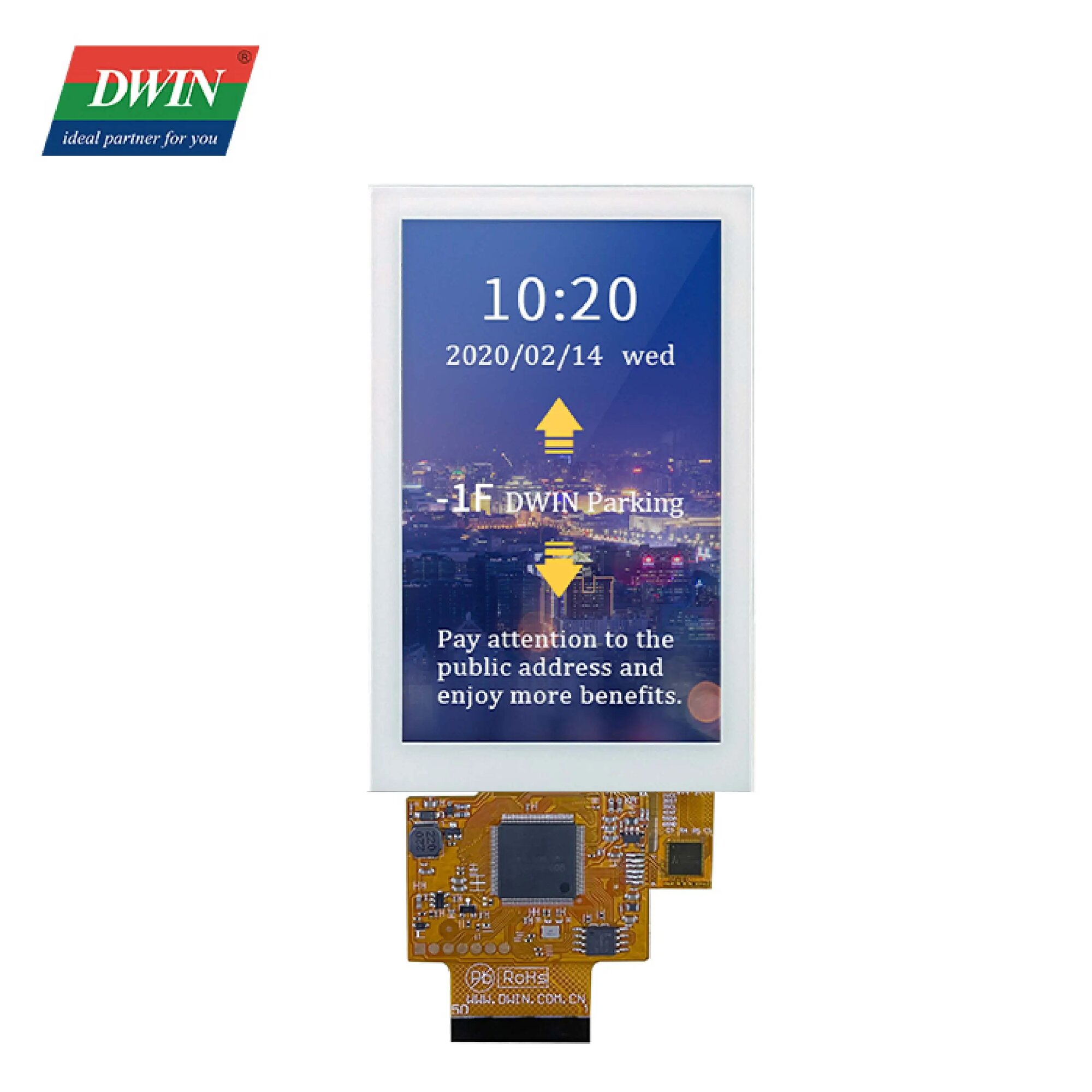 DWIN DMG80480F043_01W 4.3" ЖК-дисплей White CTP