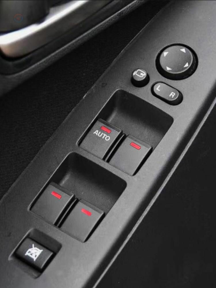 Блок управления стеклоподъемниками с красной подсветкой и функцией складывания зеркал для Mazda 3 BL 2.0L 2008-2015 г. в.