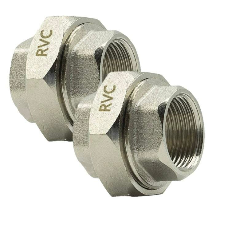 Набор американка прямая 3/4" внутренняя резьба RVC (комплект 2шт)