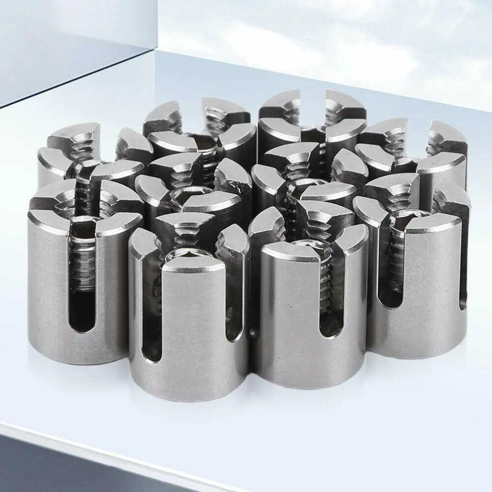 Набор зажимов для троса, скрытые крестообразные, тонкий дизайн, нержавеющая сталь 3