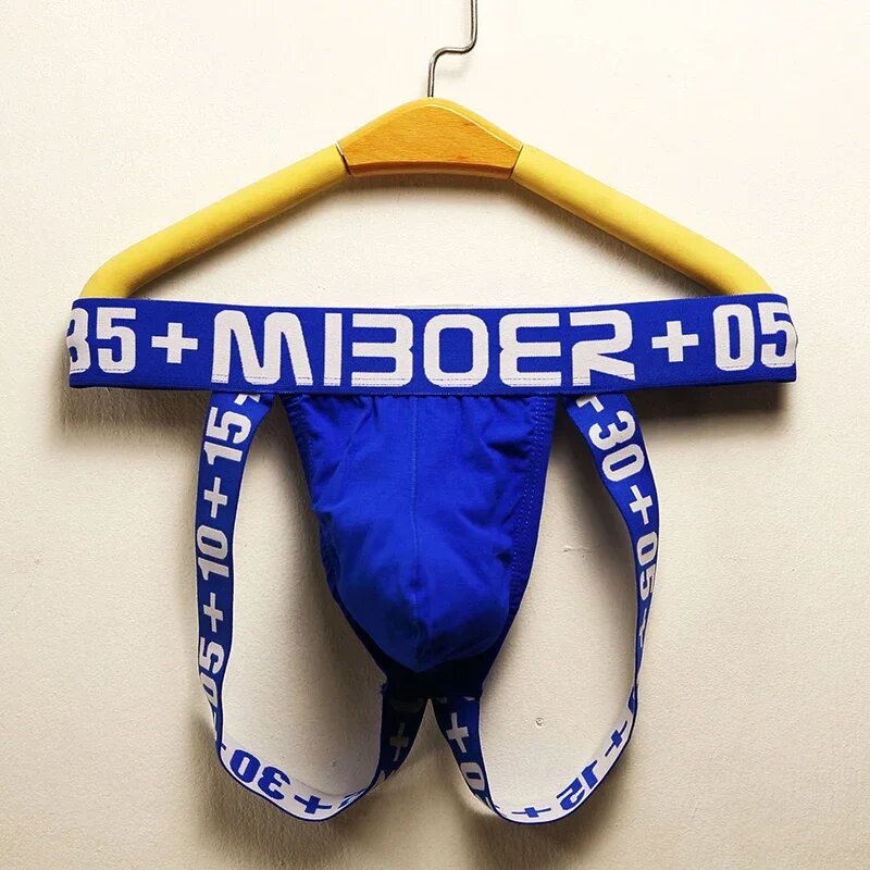 Мужские стринги акрил G-string Синий, XL, Blue