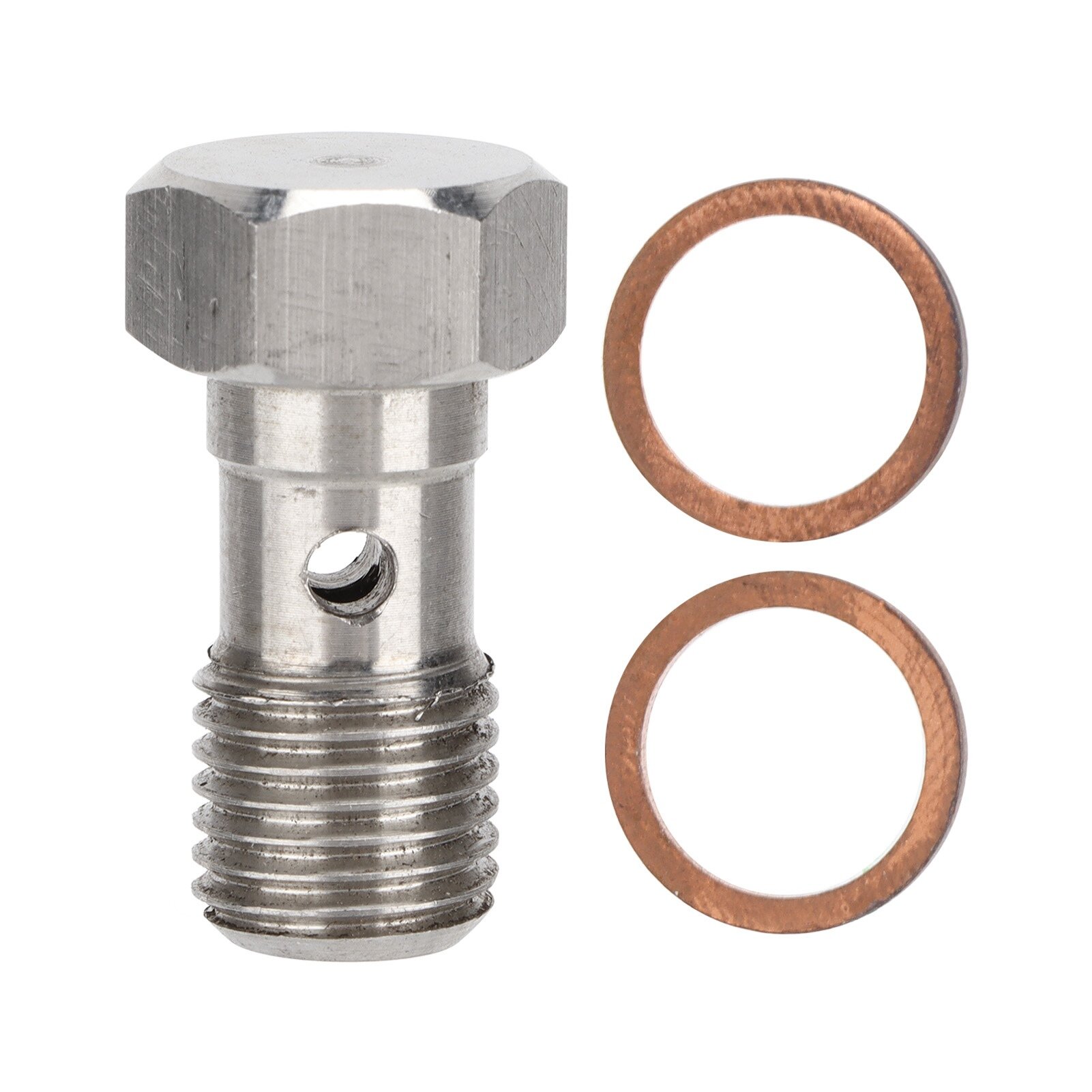 7/16inx20 UNF Banjo Bolt Stainless Steel 25mm Long Brake Fitting Adapter with 2pcs Washers