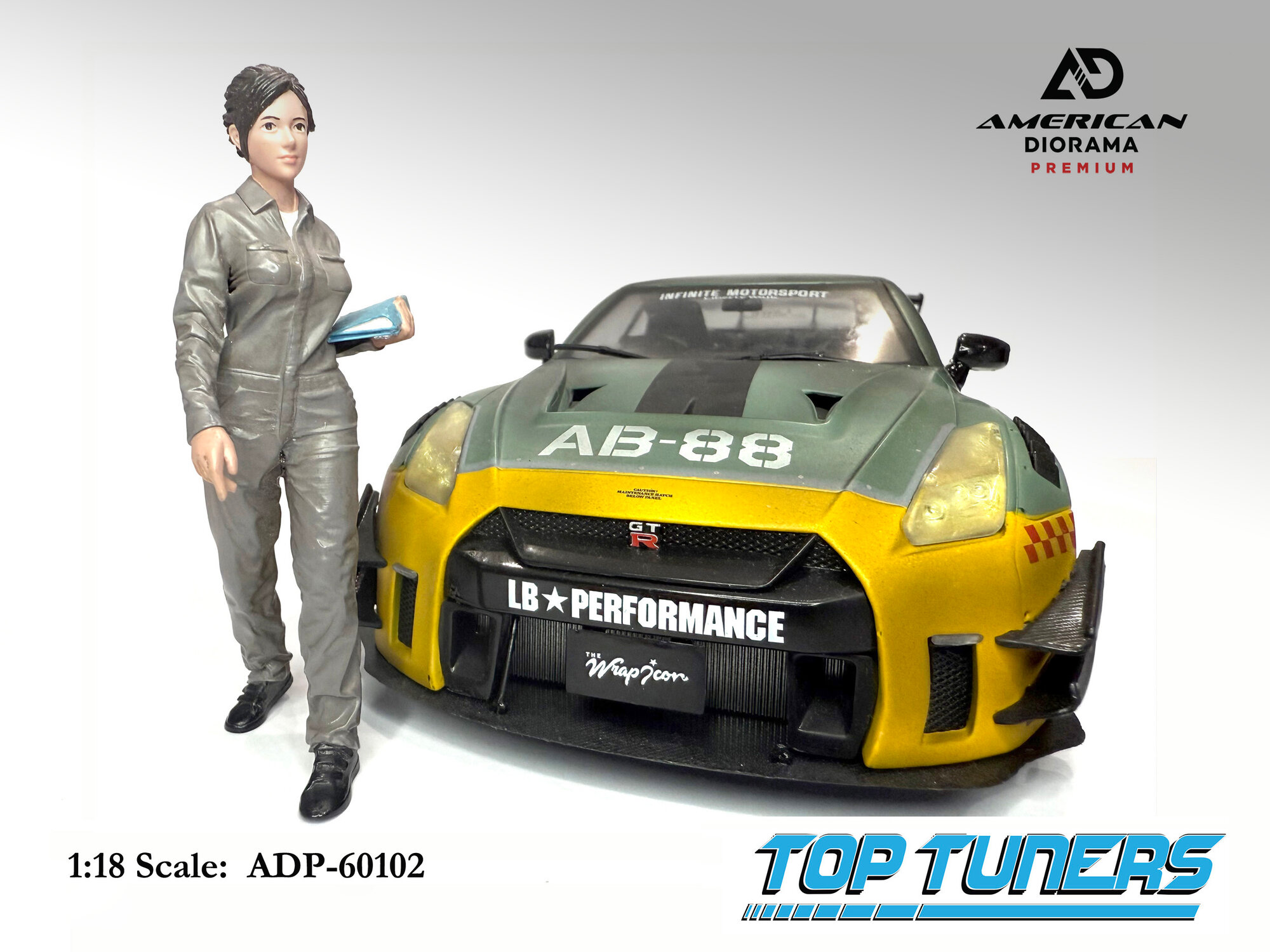 Машинка American Diorama 1:18 3D Series -Top Tuner-2 Resin figurine ornaments Only dolls There is no car model ADP-60102