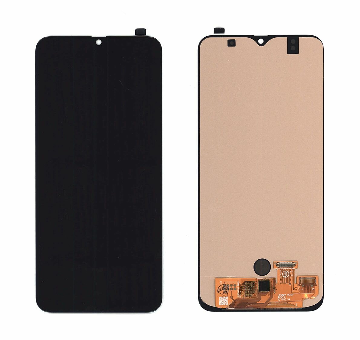 Дисплей (матрица + тачскрин) для телефона Samsung Galaxy A50 SM-A505F черный (OLED)